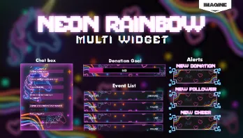 Neon Rainbow Widgets
